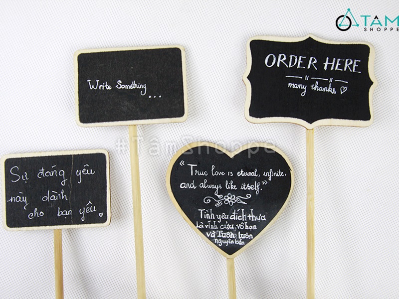 Standee bảng đen viết phấn để bàn đế tròn chân cao 3 kiểu [Tháo lắp ...