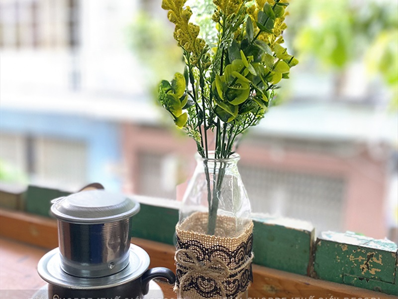 Chai thủy tinh bố ren trụ vuông cao 16cm [5 màu chọn - Kèm nút] CHAILO ...