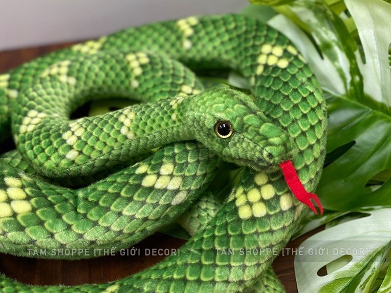 Con rắn lớn trang trí dài 190cm (con trăn) nhồi bông TCV-RAN-03