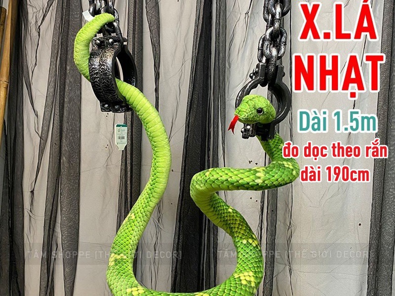 Con rắn lớn trang trí dài 190cm (con trăn) nhồi bông TCV-RAN-03