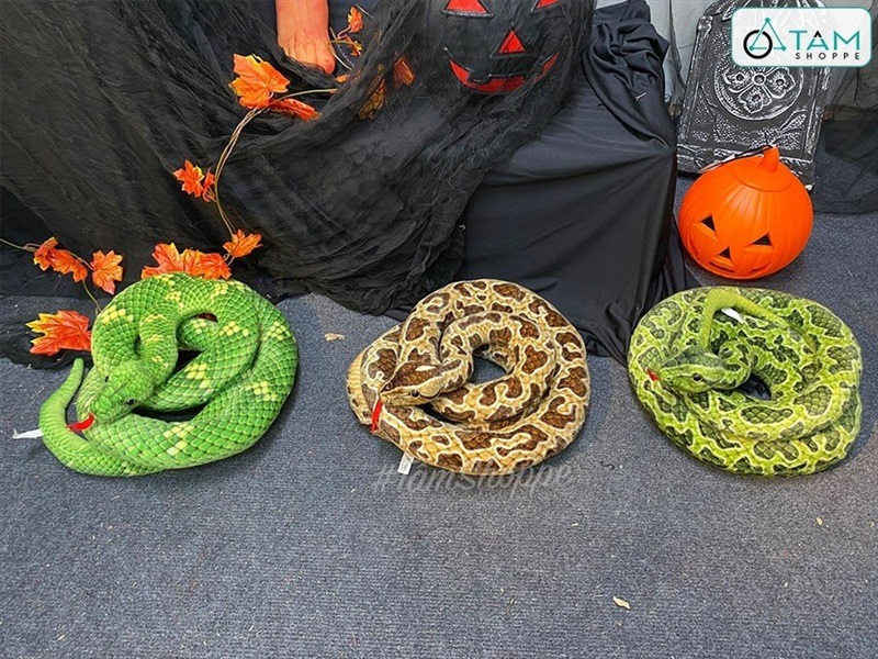 Con rắn lớn trang trí dài 190cm (con trăn) nhồi bông TCV-RAN-03