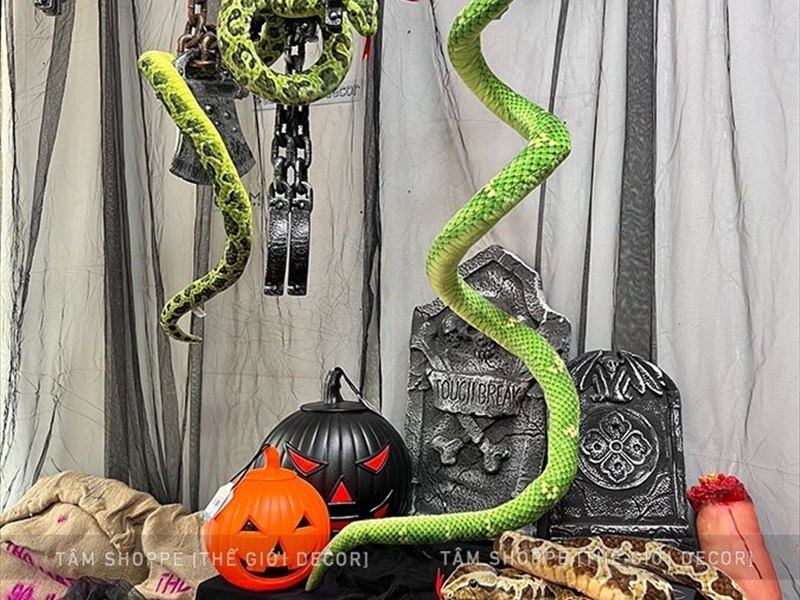 Con rắn lớn trang trí dài 190cm (con trăn) nhồi bông TCV-RAN-03