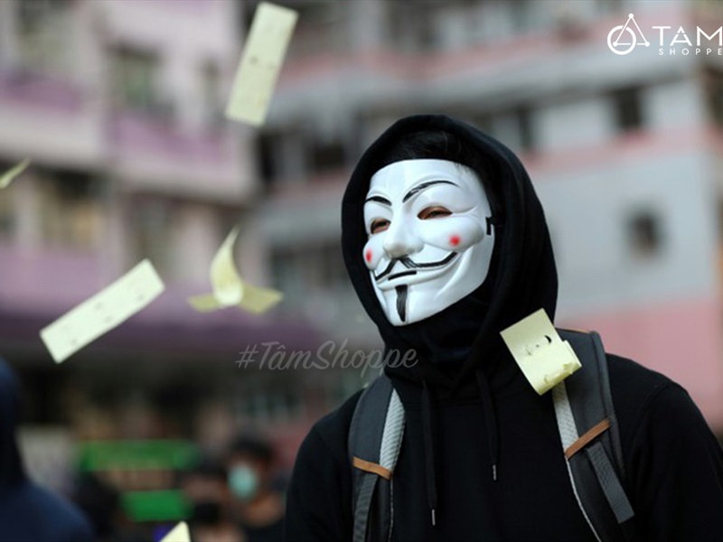 Mặt nạ Hacker nhựa nhiều màu MATNA-28