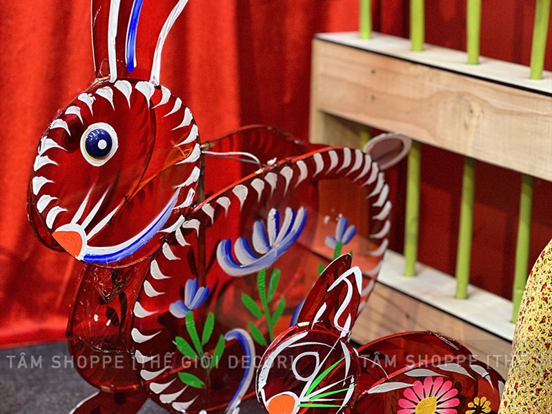 Lồng đèn con thỏ thú kiếng màu [Truyền thống - Nhiều cỡ] LDEN-KIENG-10