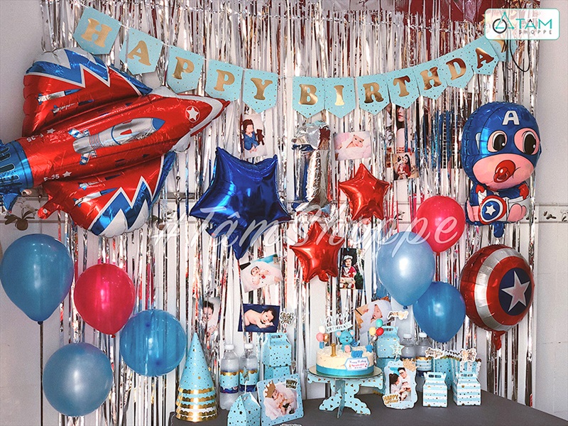 Bong bóng kiếng hình máy bay dài 90cm BBK-MB-01