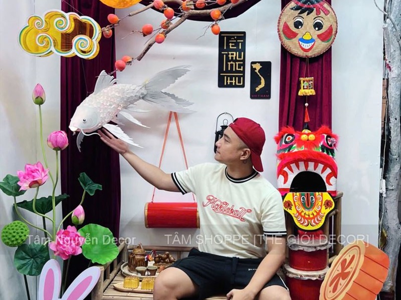 Backdrop Trung thu chủ đề Trăng treo [2025 - Tâm Nguyễn Decor] CC ...