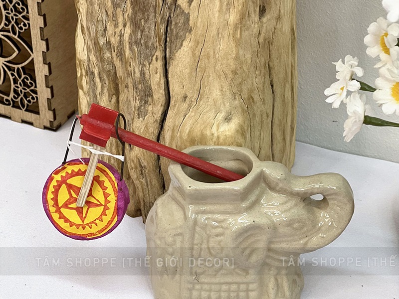 Trống quay mini cầm tay phát âm thanh giòn giã [Trống bỏi - Dân gian ...