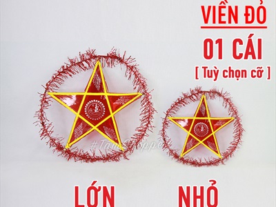 Lồng đèn ông sao truyền thống cỡ nhỏ & trung 25-40cm LDEN-KIENG-01