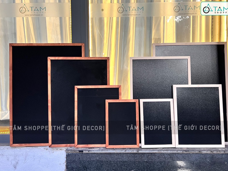 Bảng đen viết phấn Menu nhiều cỡ và giá đỡ tiện lợi [Lẻ từng món/Combo ...