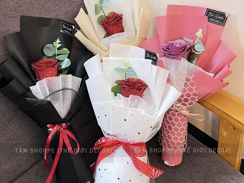 Cuộn giấy lụa mỏng gói hoa gói quà làm handmade [bản 50cm dài 14m ...