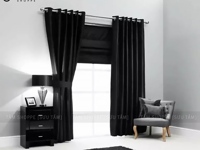 Vải nhung đen khổ 1m6 [bán theo 1m tới] PK-VAI-11